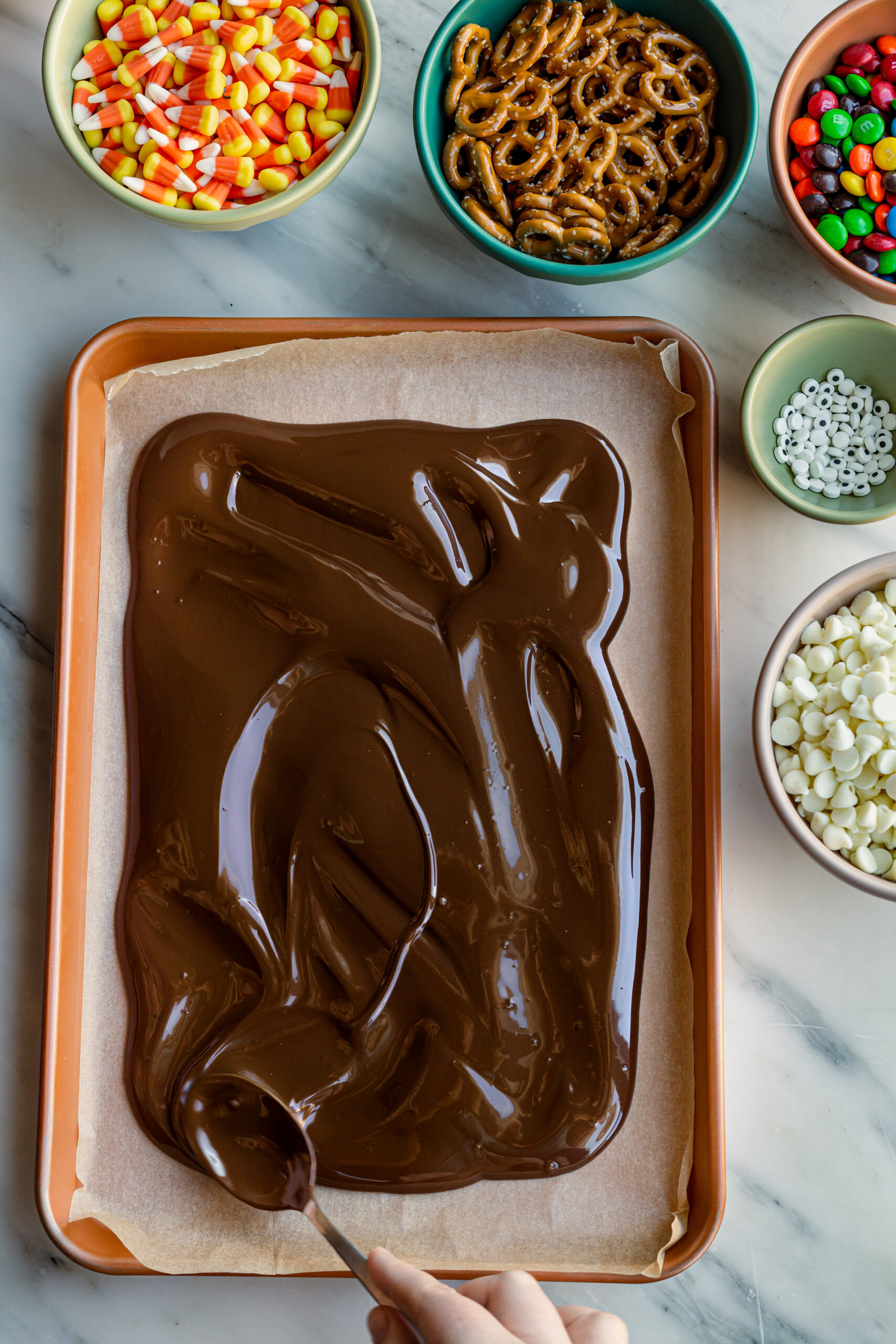 Simple, Fun, Kid-Friendly Chocolate Candy Pretzel Bark — Best Ever!