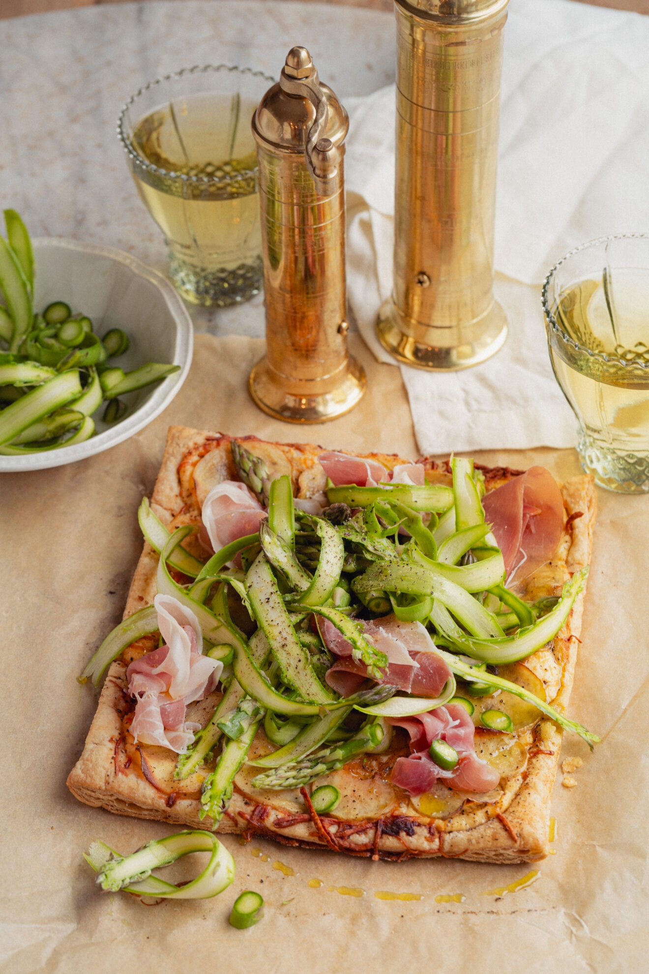Savory Asparagus & Potato Tart - Rustic Joyful Food